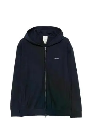 CALVIN KLEIN Logo-print Zip-up Hoodie