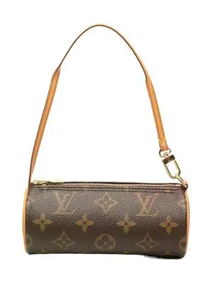 LOUIS VUITTON 1990-2010 Monogram Papillon Pochette Handbag - Brown