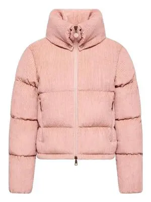 Moncler Lumineux Corduroy Short Down Jacket - Pink