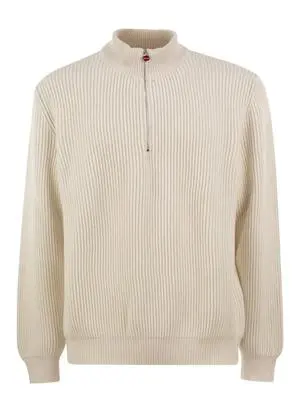 Kiton Long-sleeve Half-zip Sweater No
