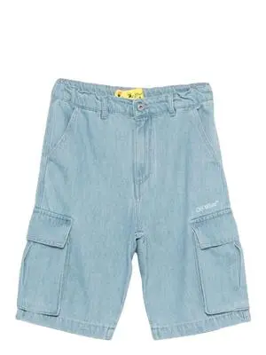 Off-White Cargo-pocket Shorts Blue