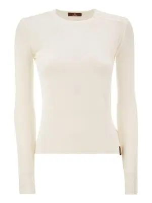 DONDUP Ribbed Crew-neck Knit Top No