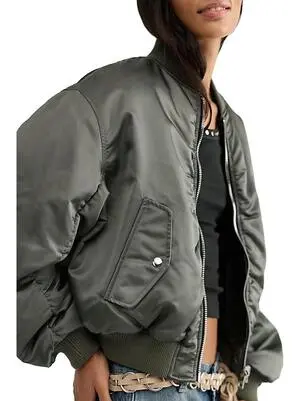 AGOLDE AGOLDE Frankie Reversible Bomber Jacket Fern