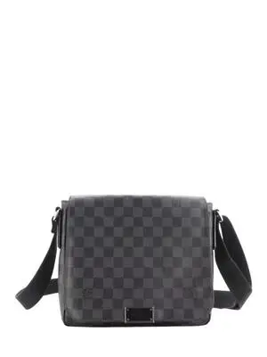 LOUIS VUITTON District Messenger Bag Damier Graphite Pm Crossbody Bag - Black