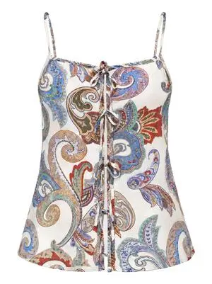 PALM COLLECTIVE Paisley Vines Cami Top