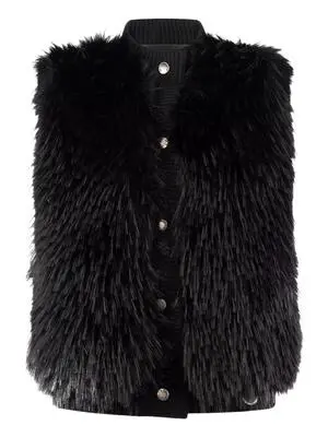 Moncler Wool Down Gilet Black