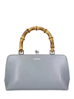 JIL SANDER Bamboo-handle Leather Tote Bag