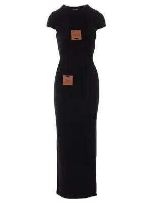 JEAN PAUL GAULTIER The Label Long Dress - Black