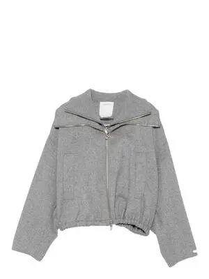 Sportmax Sportmax Grey Jackets - Oversized Jackets Women Gray
