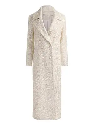 Alice + Olivia Nicholas Embellished Double-breasted Coat - Off White