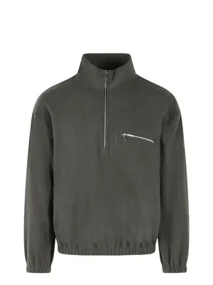 RIER RIER Polar Fleece Sweatshirt Sage Green
