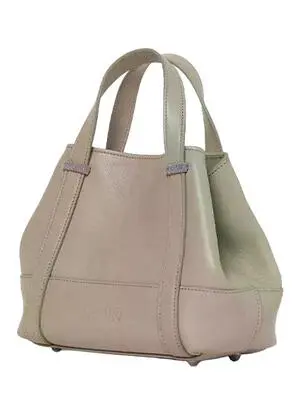 Peserico Mini Itinera Leather Tote Bag Neutrals
