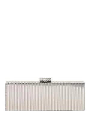Retrofete Retrofete Amaritha Clutch In Metallic Silver. Silver