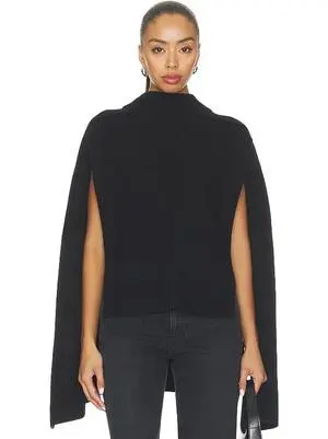 SOURCE UNKNOWN Source Unknown Noa Wool Cape Sweater In Black.