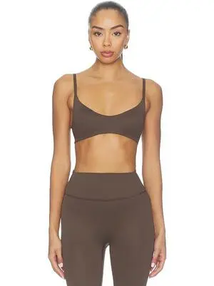 NIKESKIMS Nikeskims Micro Scoop Bra In Brown. Dark Sepia