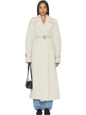 SNDYS. Sndys Searle Lightweight Trench Coat In Tan.