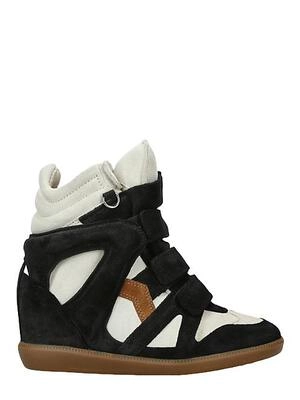 Isabel Marant Étoile Bekett Suede And Leather High-top Trainers Black/comb