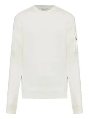 Moncler Moncler Men Maglione In Lana Con Tasca Patch Multicolor