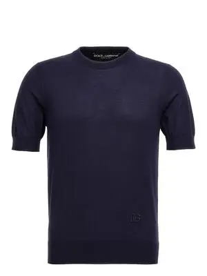 Dolce & Gabbana Logo Sweater - Blue