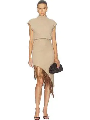 SAYLOR Saylor Senna Dress In Brown.