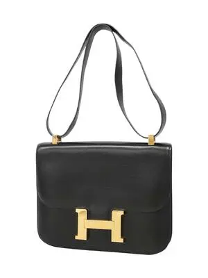 Hermès Constance Leather Bag - Black