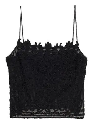 Kobi Halperin Giselle Square-neck Ribbon Blouse - Black