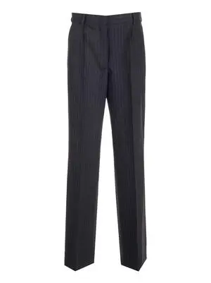 Miu Miu Pinstriped Trousers - Blue