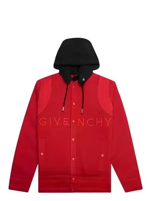 Givenchy Embroidered Varsity Jacket Red