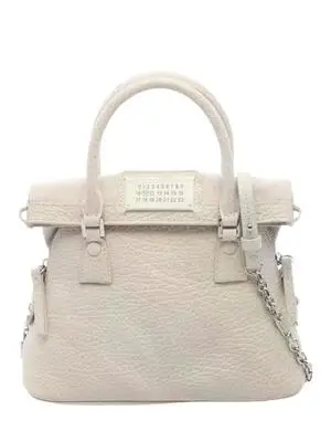 MAISON MARGIELA 2010s Micro 5ac Tote Bag Neutrals