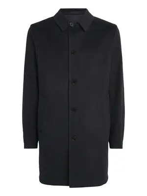 MAURIZIO BALDASSARI Virgin Wool Reversible Overcoat
