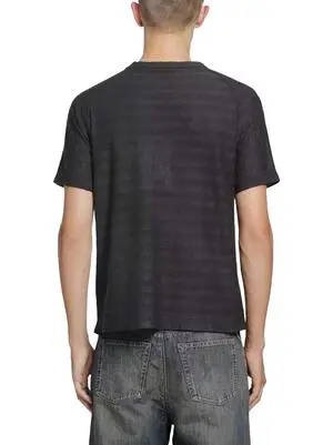 Our Legacy Arcade T-shirt Night Soil Veil Wool Stripe Black