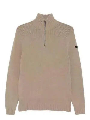 RRD Ribbed-knit Quarter-zip Sweater