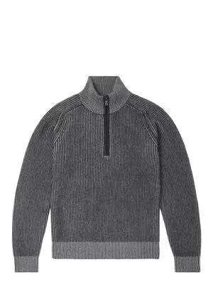 BOGNER BOGNER - Dwayne Ribbed Wool And Cashmere-Blend Half-Zip Ski Mid-Layer - Men - Gray - S