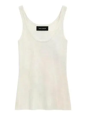 Yigal Azrouël Fine-rib Tank Top Neutrals