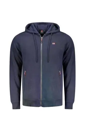 NORWEGIAN RAIN Zip-up Cotton Hoodie Blue
