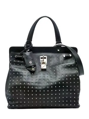 VALENTINO 2000-2017 Medium Calfskin Rockstud Joylock Satchel