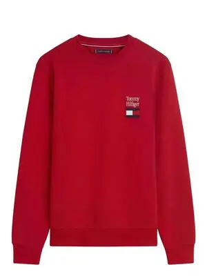 TOMMY HILFIGER Logo-embroidered Flag Sweater