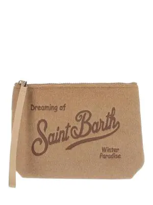 MC2 SAINT BARTH Aline Wool Blend Mini Handbag With Embroidered Logo - Fa03
