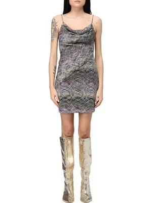 MISSONI Zig Zag Sheath Mini Dress With Thin Straps