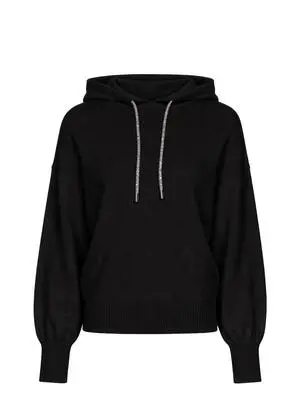 BRODIE CASHMERE Hilary Hoodie - Black
