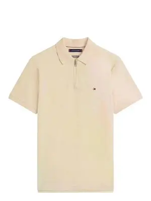TOMMY HILFIGER Zip-fastening Interlock Polo Shirt