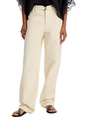 ISABEL MARANT ÉTOILE Lazeli Belted Cotton Pants