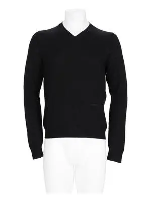 Fendi Fendi Mini Logo Knit Sweater For Men Black