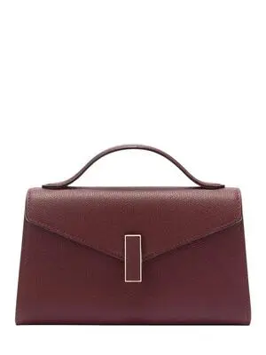 VALEXTRA Iside Millepunte Leather Clutch Bag Amaranto