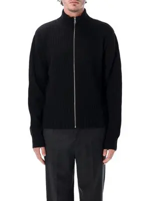 BERNER KUHL Berner Kuhl Ribbed Knit Zip-Up Turtleneck Sweater