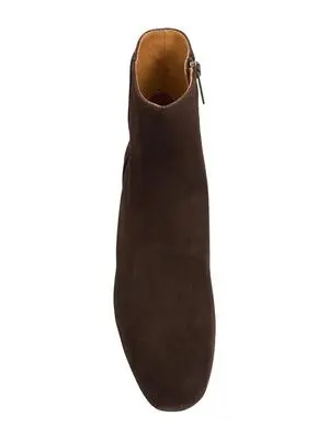 Aquatalia 35mm Ulyssa Waterproof Suede Hidden Wedge Ankle Boots - Espresso