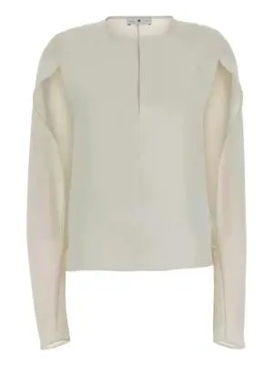 PT TORINO Grazie Cape-sleeve Blouse