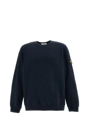 Stone Island Stone Island Men Brushed Organic Cotton Fleece Crewneck Sweatshirt Multicolor