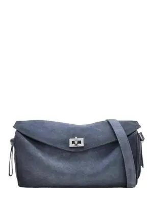 Balenciaga Balenciaga Le 7 Medium Shoulder Bag Gray
