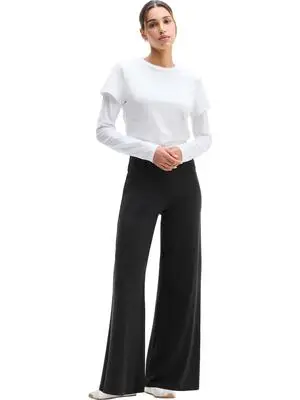 Athleta Transcend Ultra Wide Pant Black